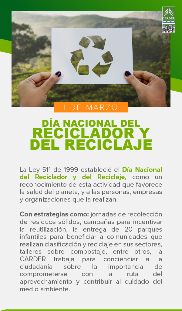 Día Nacional del Reciclador y del Reciclaje – CARDER